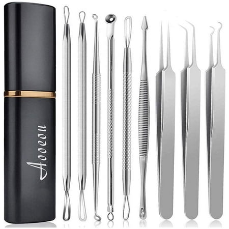 Blackhead Extractor kit, Remover Acne Tool Professional Stainless Steel ...