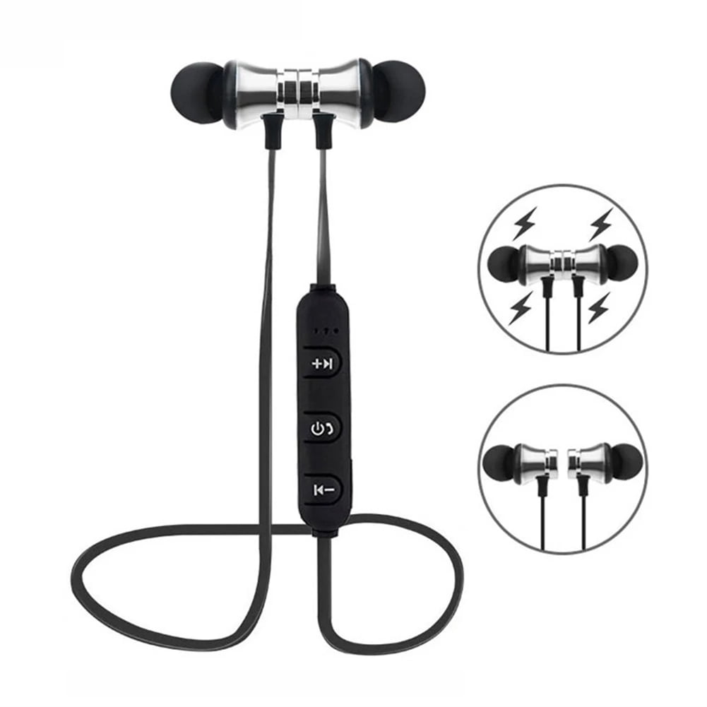 Magnetic Earphone Bluetooth Wireless Headset In-ear Noise Reduction ...