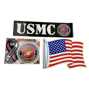 USMC ENLISTED EGA ROUND EMBLEM MAGNET INSIGNIA 4"x4" MARINE CORPS ...