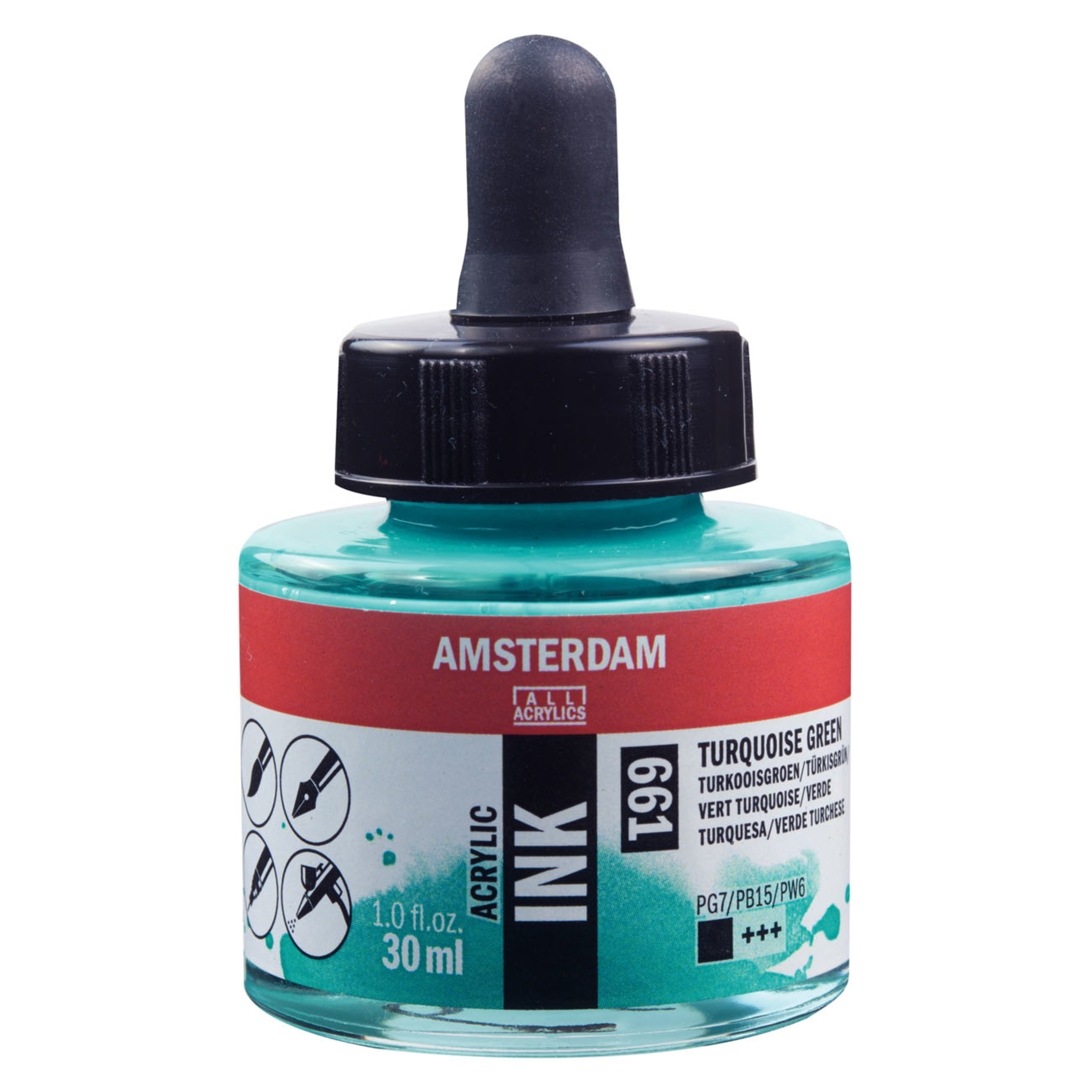 Amsterdam Acrylic Ink, 30ml, Turquoise Green - Walmart.com