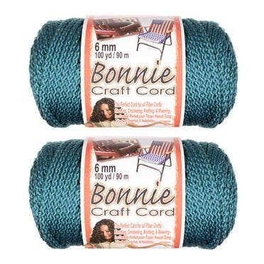 2 Pack Bonnie Macrame Cord - 6mm - 100 yd Lengths - Various Colors ...