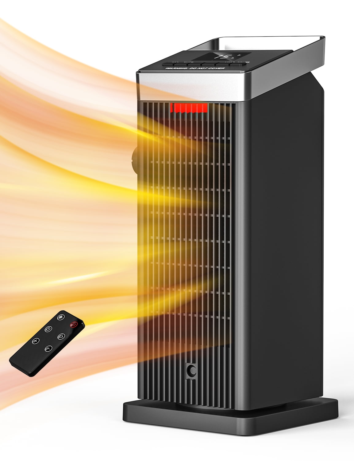 ALROCKET 1500W Ceramic Heater 90'' Oscillating with Thermostat and ...