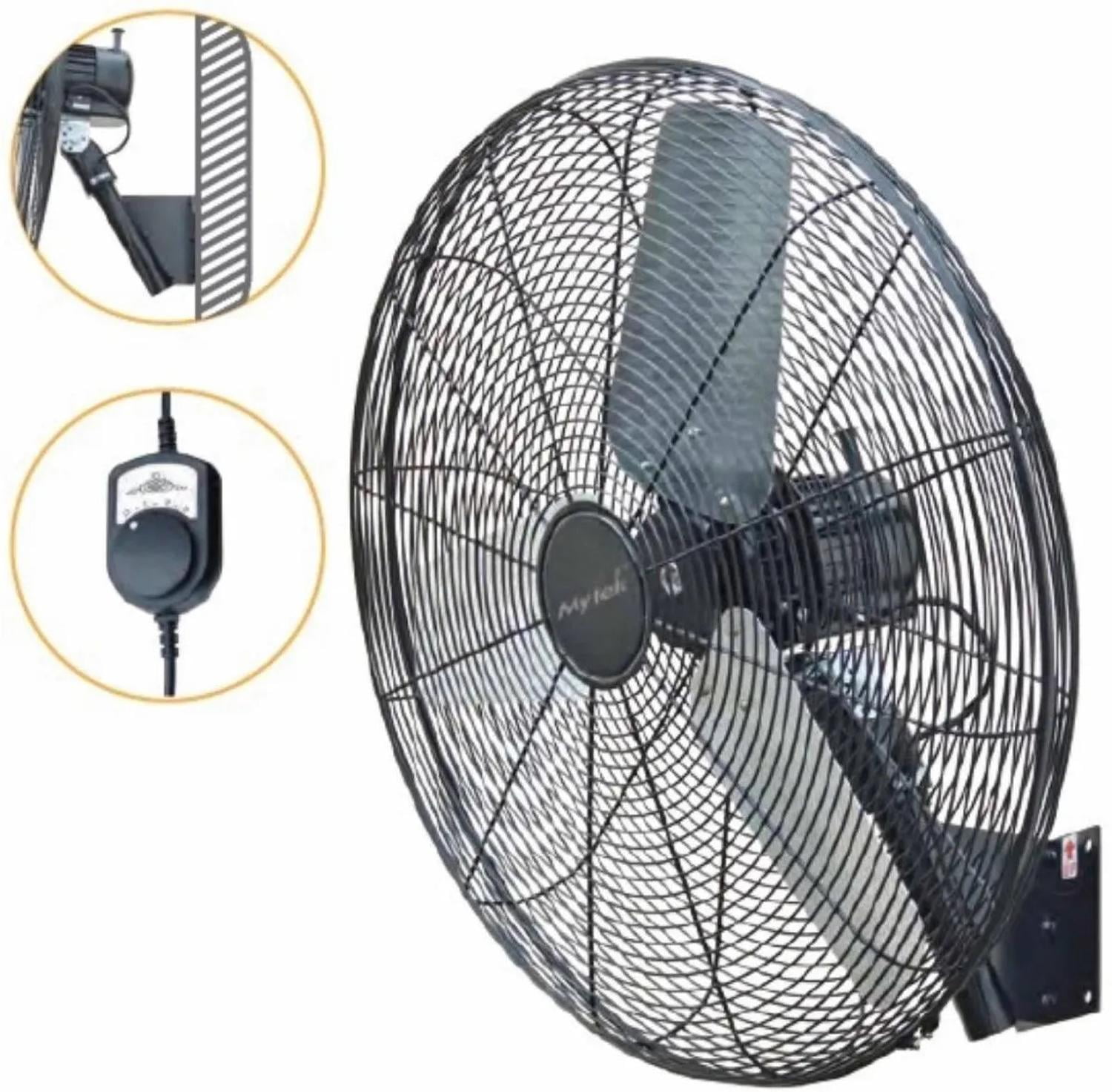 Ventilador Pared Industrial Mytek 3363K1 30 Pulg 2 Vel Potente Negro ...