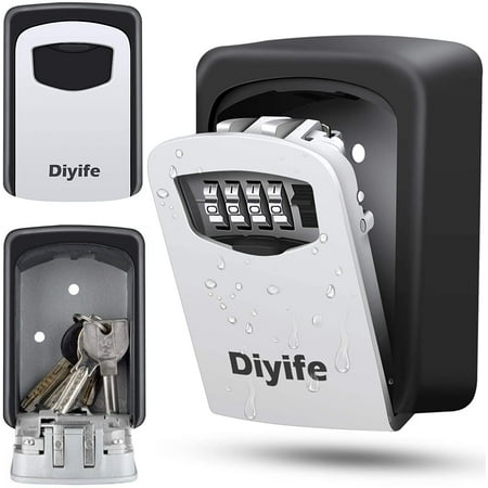 Key Lock Box, [Wall Mounted] Large Lock Box for Keys Outdoor, Heavy ...