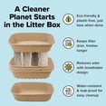 6 Count Jumbo Disposable Cat Litter Boxes, Durable & Portable, Odor ...