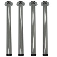 Kee Adjustable Leg, Black and Chrome (Set of 4) - Walmart.com