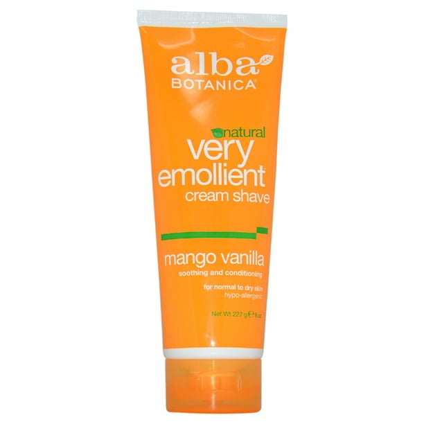 Alba Botanica Mango Vanilla Very Emollient Cream Shave, 8 Ounce ...