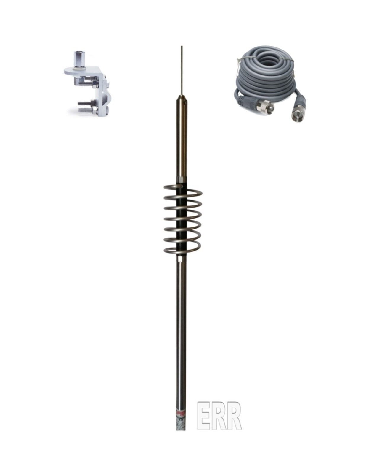 PREDATOR 10K K-1-17 CB, HAM ANTENNA 18FT RG8X COAX,RV1 BRACKET AND STUD ...