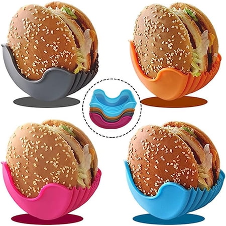 4pcs Car Burger Holder Sauce Holder Retractable Burger Buddy Fixed Box ...