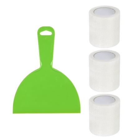 Uxcell 6inch Putty Knife and 2.8mm Mesh Drywall Joint Tape 5.9inch x ...