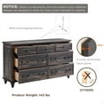 OKD Farmhouse 7 Drawers Dresser Chests for Bedroom, 54" Wide Wood ...