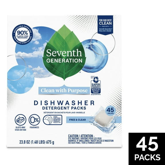 Clean People Dishwasher Pods, 120 Pack, Lemon Scent, Effective Cleaning ...