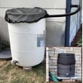 CaraMart 95 cm Polyester Mesh Cover for Water Buckets Rain Barrels and ...