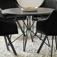 Rennes Round Table Black and Gunmetal - Walmart.com