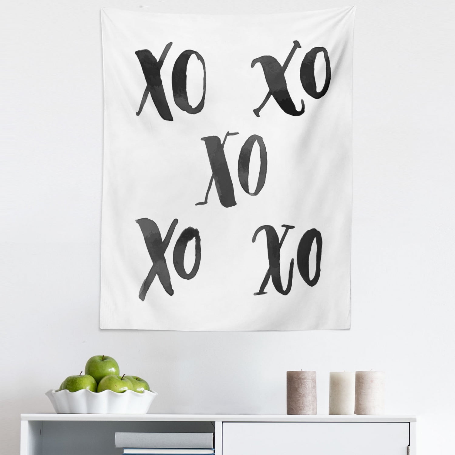 Xo Tapestry, Hugs and Kisses Letters Written Classic Old Fashioned ...