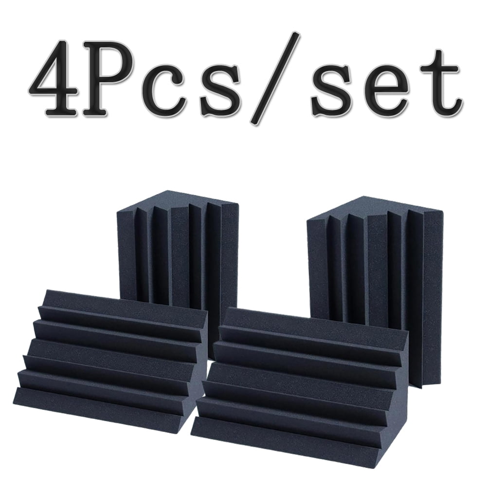 Happy Date 4 Pack Acoustic Foam Bass Trap Studio Foam 4.72x 4.72 x 9.84 ...