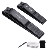 Evezr 3Pcs Stainless Steel Nail Clipper Set - Blk - Walmart.com