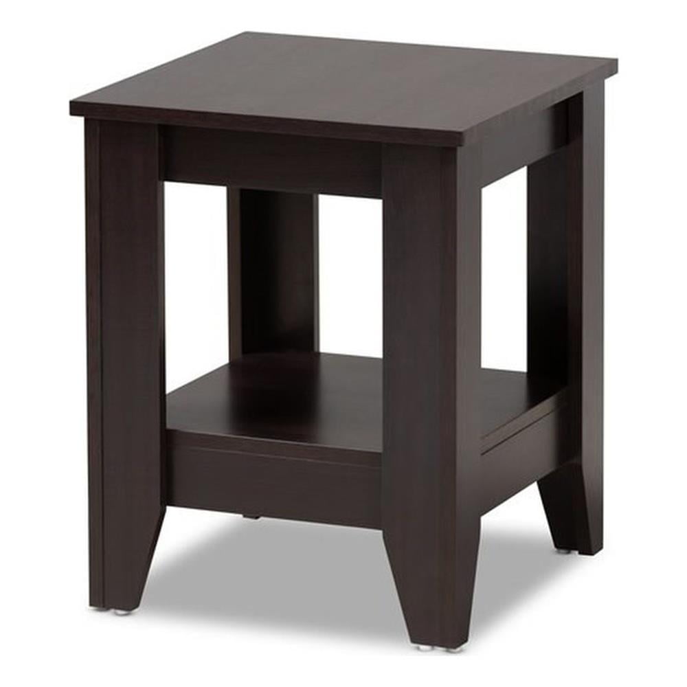 Click here for Bowery Hill 1 Shelf Modern Engineered Wood End Tab... prices