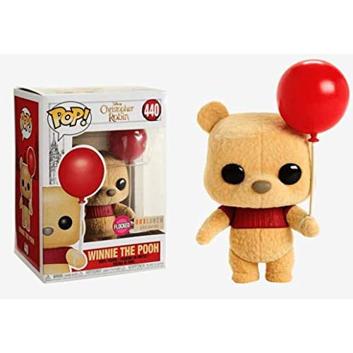 Funko Pop! Christopher Robin Flocked Winnie the Pooh (Holding Balloon ...