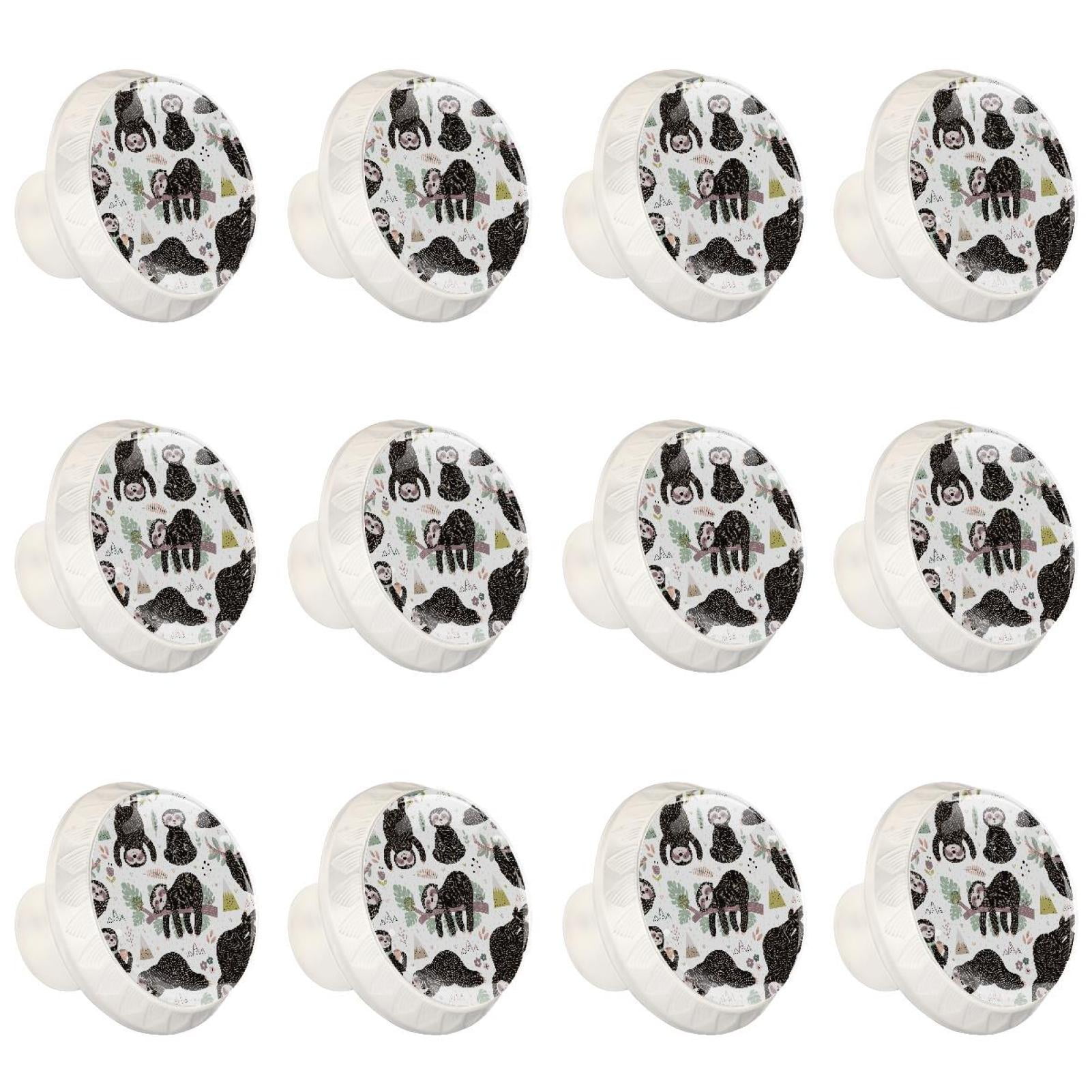 12 Pcs Sleeping Sloths Knobs for Kitchen Cabinet Cupboard Dresser ...