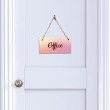 Office (Crumpled Paper) 5x10 Hanging Plus Wall or Door Sign | Rustic ...