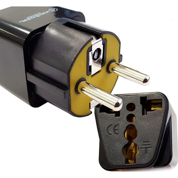 KRIEGER® Grounded Universal UK Hong Kong (type G) British Plug Adapter ...