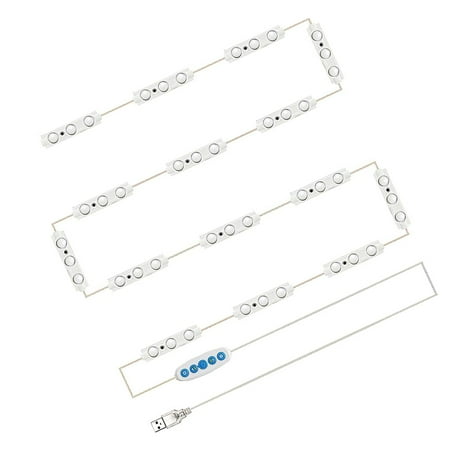 Justharion LED Vanity Mirror Lights Kit USB Make Up Module 5 Color ...