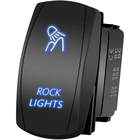 LED Light Bar Rocker Switch - Momentary On/Off Push Button Toggle ...