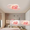 Miumaeov Acrylic Heart Shape Ceiling Light, Remote Control, Dimmable ...