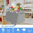Large Foldable Toy Box - Kids Storage Organizer for Bedroom, Playroom ...