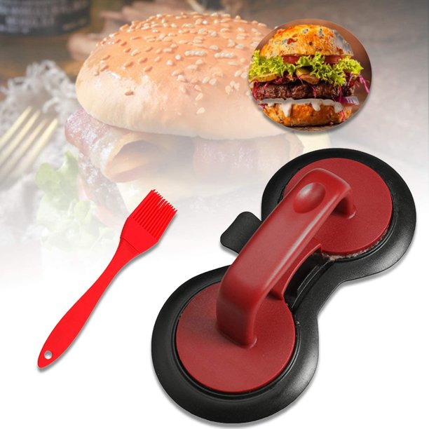 Double hole burger press, burger press, for making perfectly shaped ...
