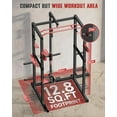 UPGO Power Cage,1200lbs Multi-Function Power Rack with Lat Pulldown and ...