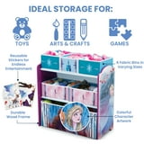 Disney Frozen II Design and Store 6 Bin Toy Organizer by Delta Children ...