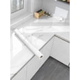 White Marble Self-Adhesive Kitchen Sticker, Oil-Proof Waterproof ...