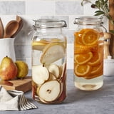 Mason Craft & More 3 Liter (101oz) Airtight Glass Clamp Jar with Lid ...