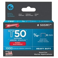 Arrow Fastener Co. 506M1 3/8" T50 Monel Staples - Walmart.com