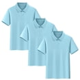 Afuyipoi 3-PC Boys Girls School Uniform Polos (For 3-17), Short Sleeve ...