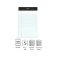 "Staples Legal Note Pads, 5"" x 8"", Narrow Ruled, Top Bound, 100 ...