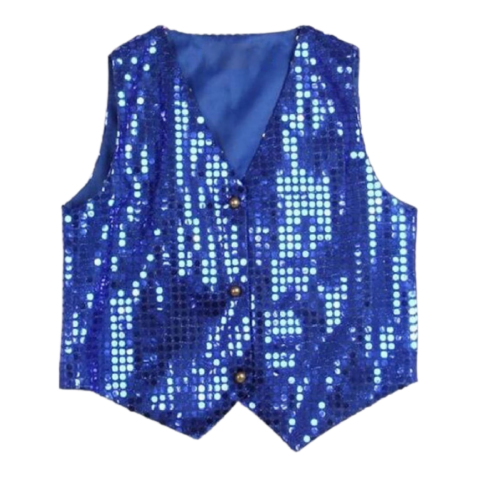 Click here for Trayknick Costume Vest Glitter Unisex Colorful Kid... prices