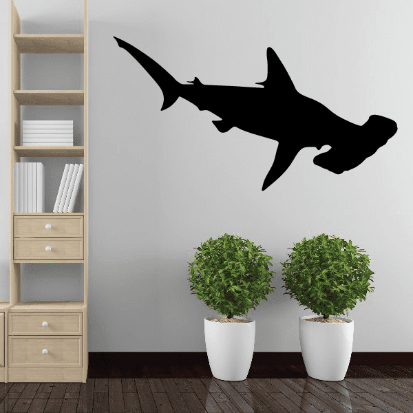 Hammerhead Shark Swimming Decal - 36 Inches - Walmart.com