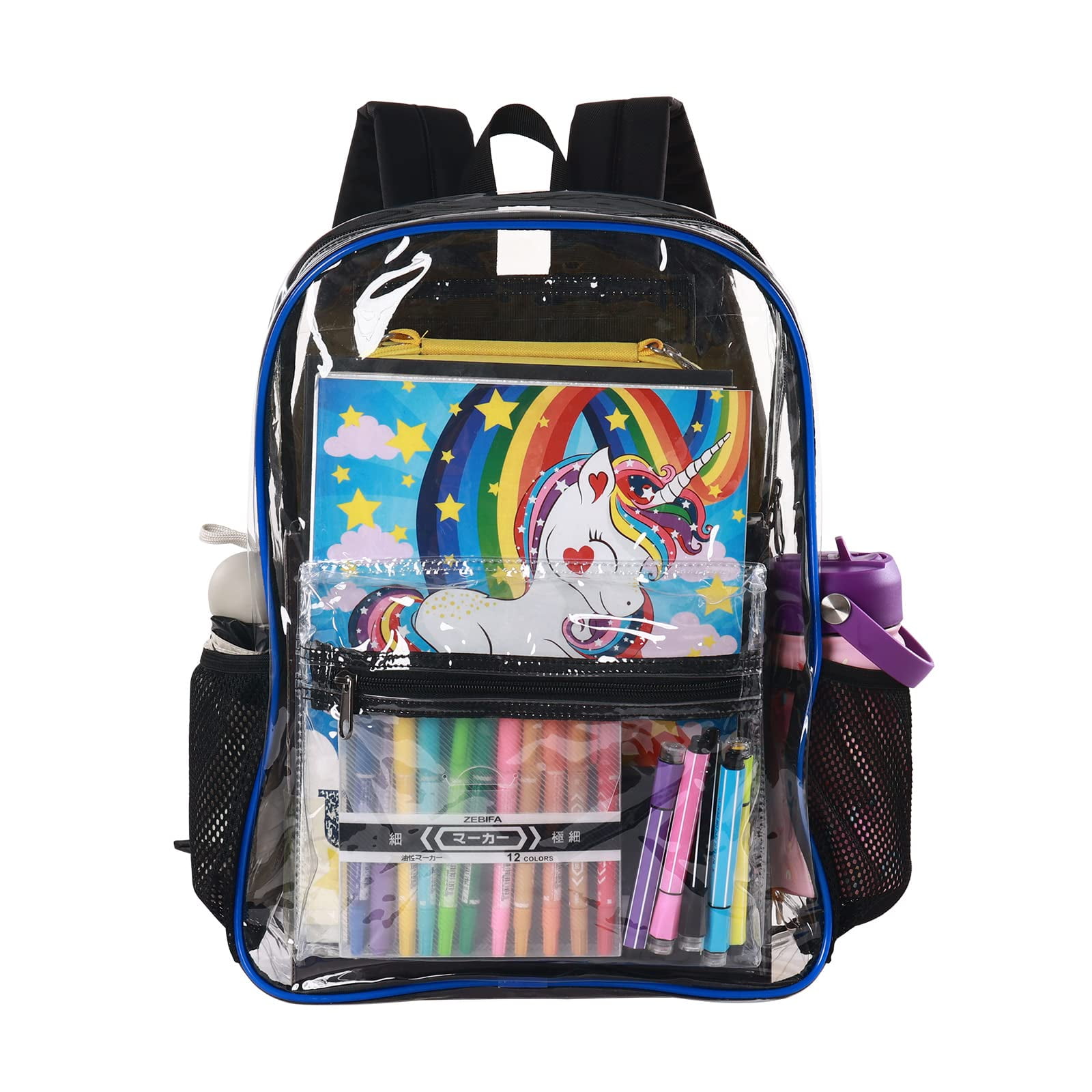 Clear Backpack Heavy Duty See Through Backpack PVC Transparent Backpack ...