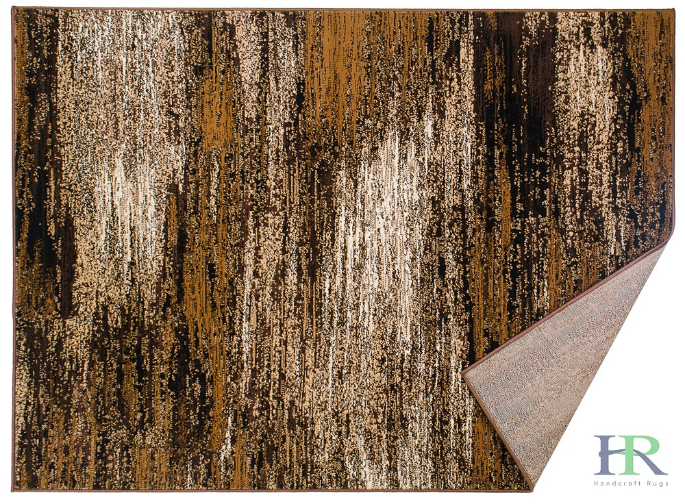 Handcraft Rugs - Chocolate, Beige, Gold, Abstract Contemporary Modern ...