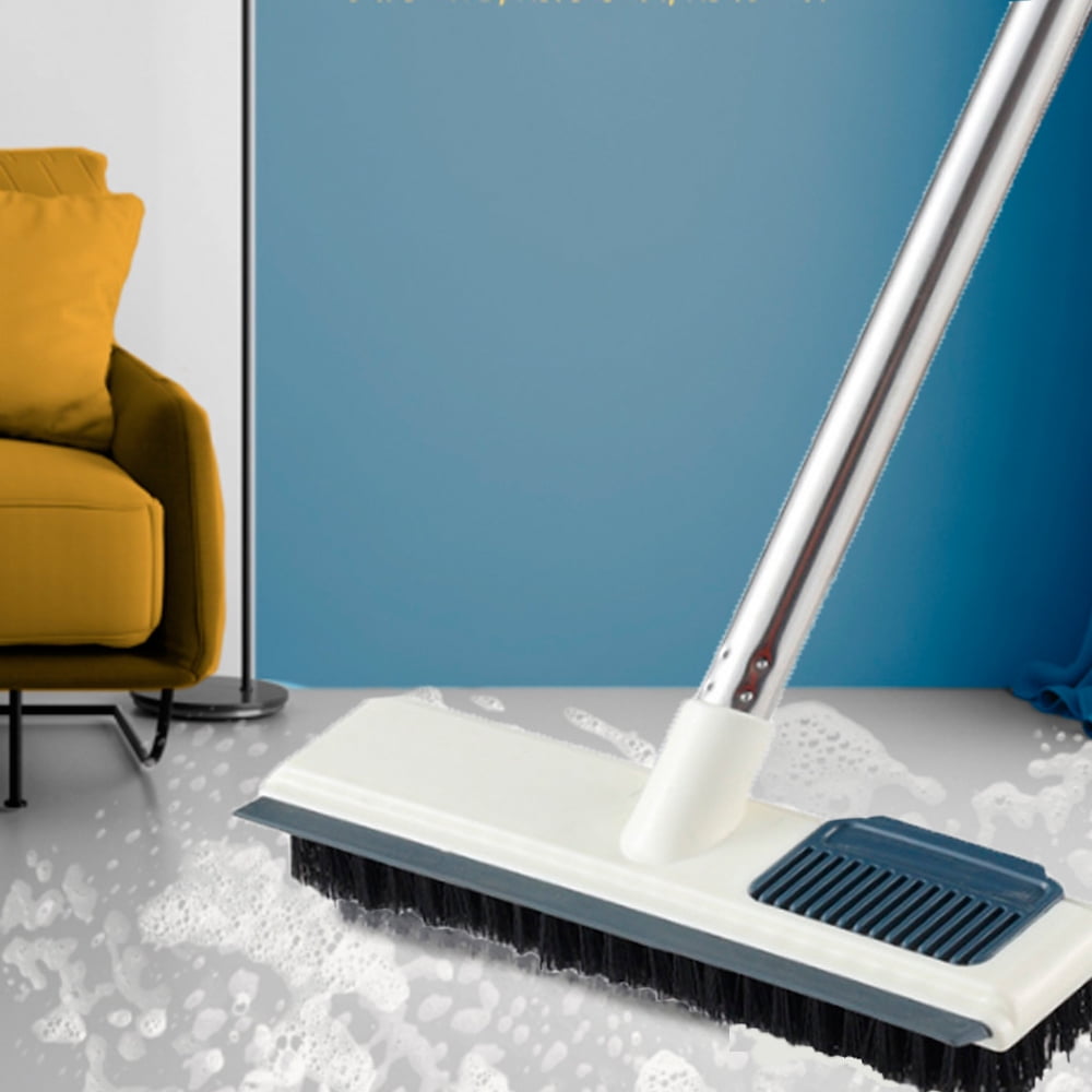 Floor Scrub Brush with Long Handle, 44" Deck Brush with Comb Teetch and ...