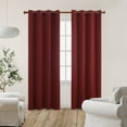 Deconovo Thermal Insulated Blackout Curtains, 55Wx84L inch Dark Red 2 ...