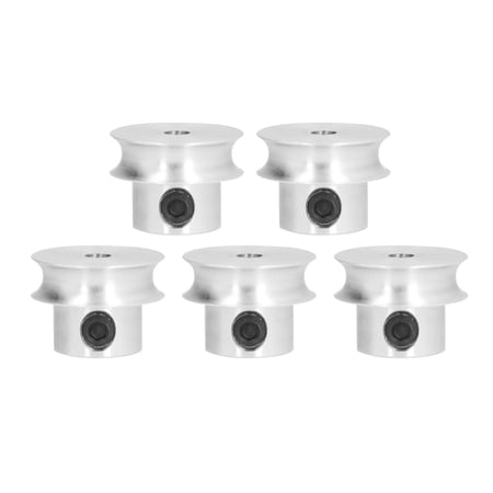 Shaped Pulley,5 Pack Screw Fixed Belt Pulley Shaped Pulleywith Diameter ...