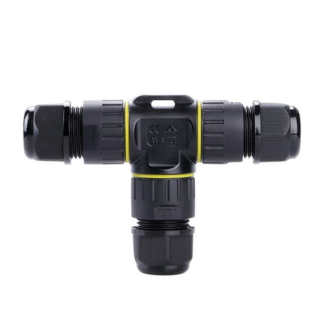 Meterk IP68 Waterproof Junction Box T-shape Two Outlets Outdoor ...