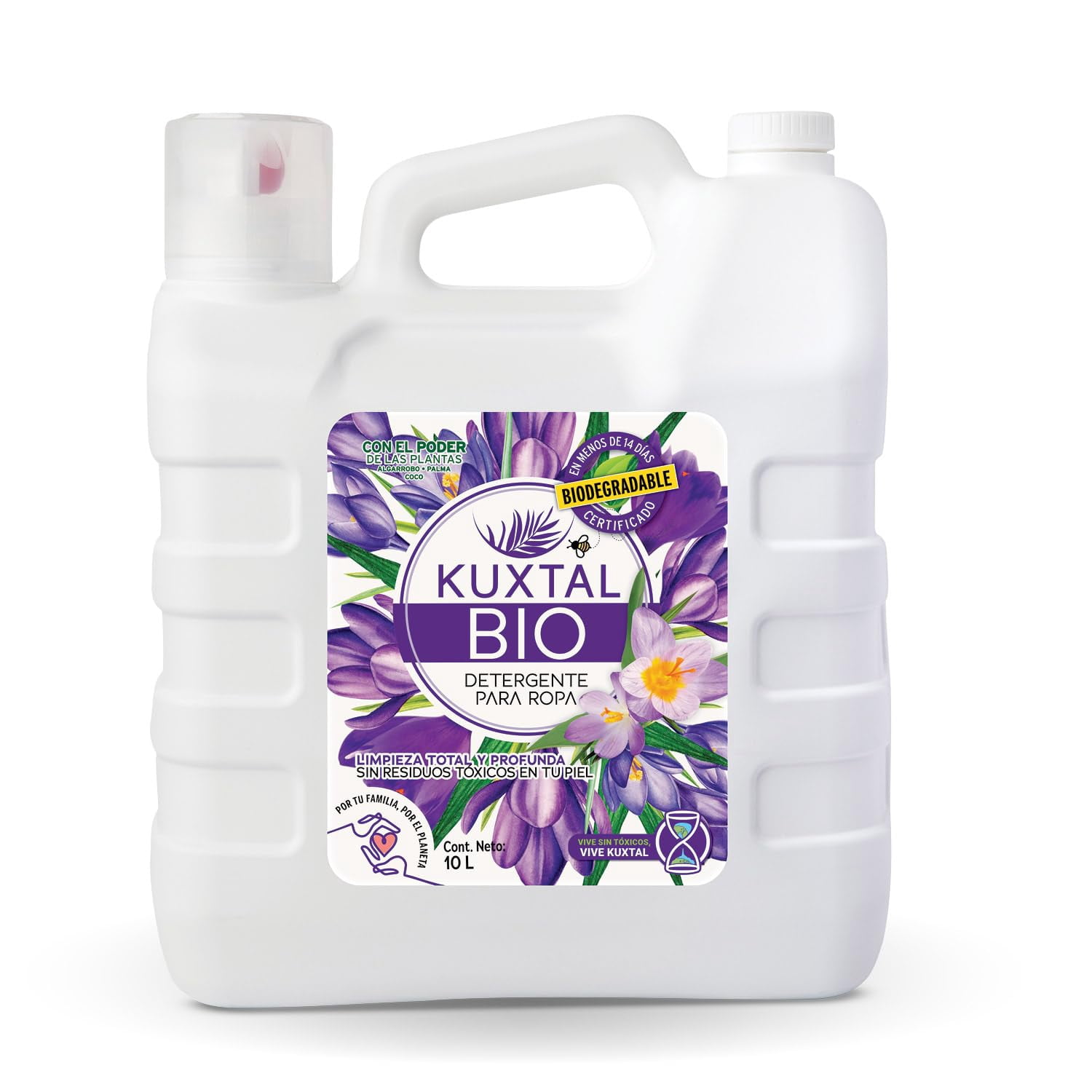 KUXTAL Detergente Líquido para Ropa 10 Litros | Biodegradable ...