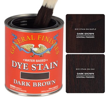 General Finishes, Water Based Dye, Dark Brown, Quart - Walmart.com