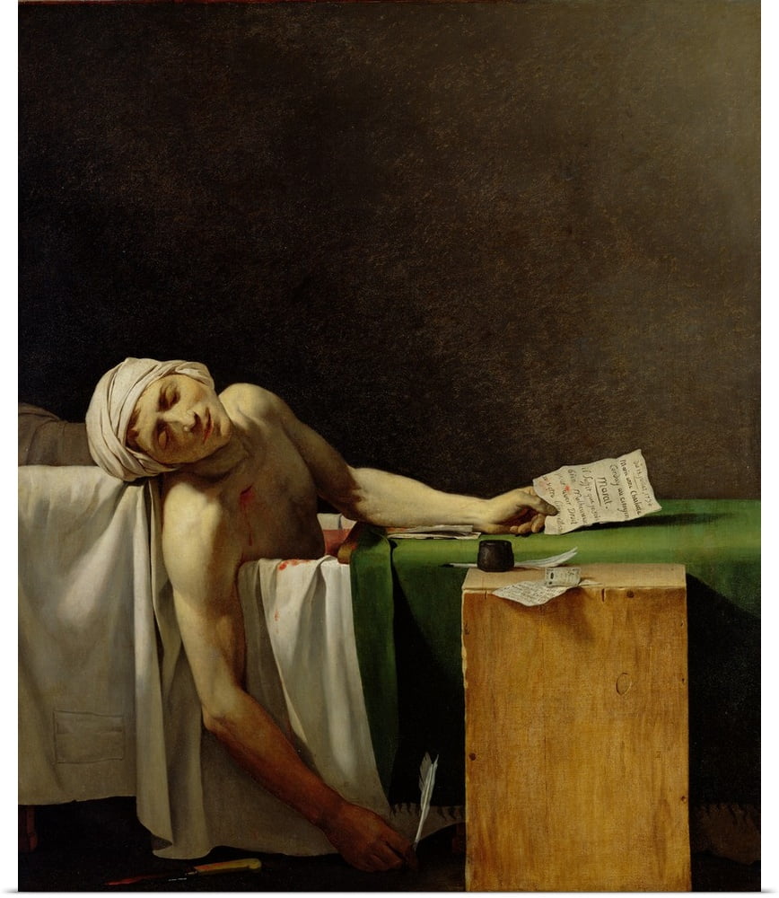 Great BIG Canvas | Rolled Poster Print entitled The Death of Marat ...