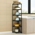 tonchean 6-Tier Carbon Steel Kitchen Corner Shelf Rack Free Standing ...